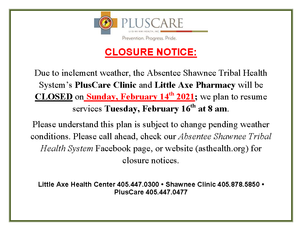 Absentee Shawnee Tribal Health System | Li-Si-Wi-Nwi